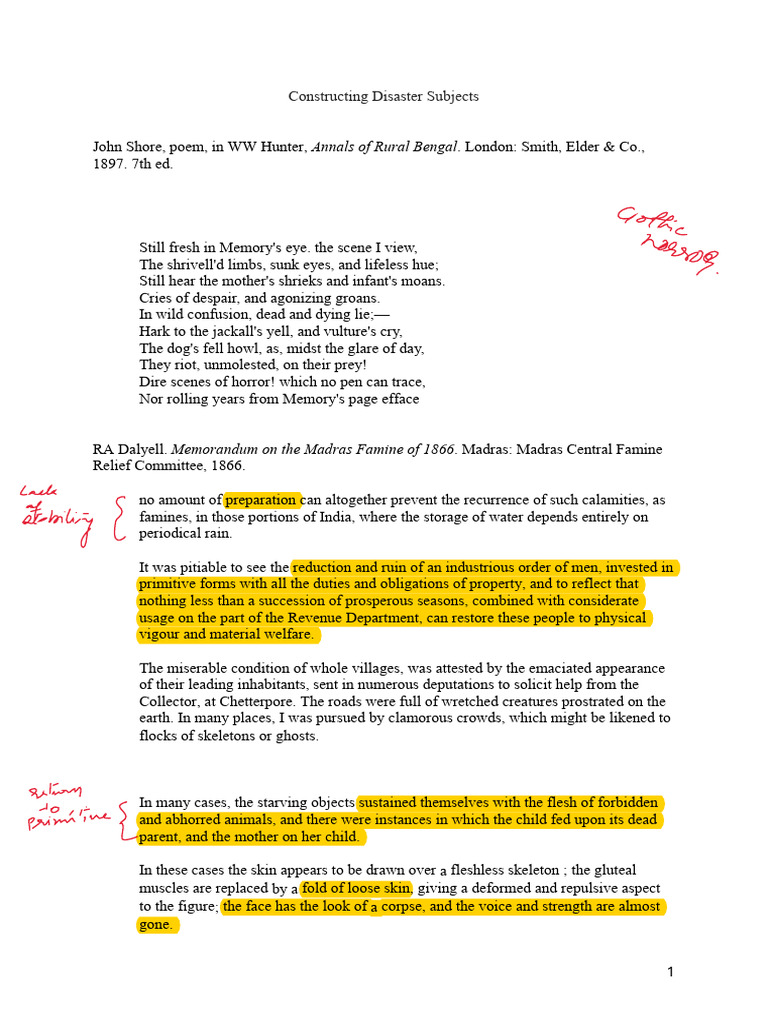 Indian Famine Relief Strategies | PDF