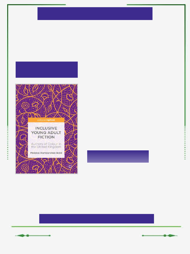 Inclusive Young Adult Fiction Authors of Colour in the United Kingdom ...