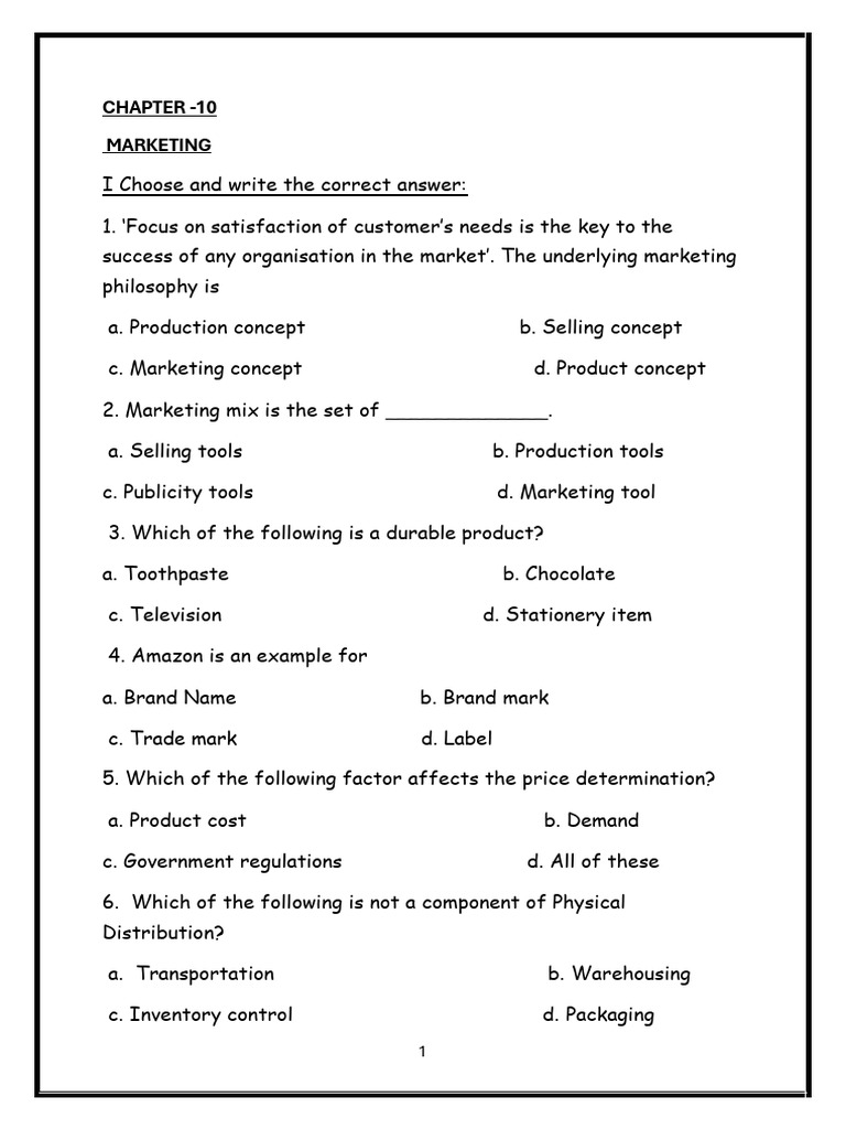 Marketing Worksheet | PDF | Marketing | Product (Business)