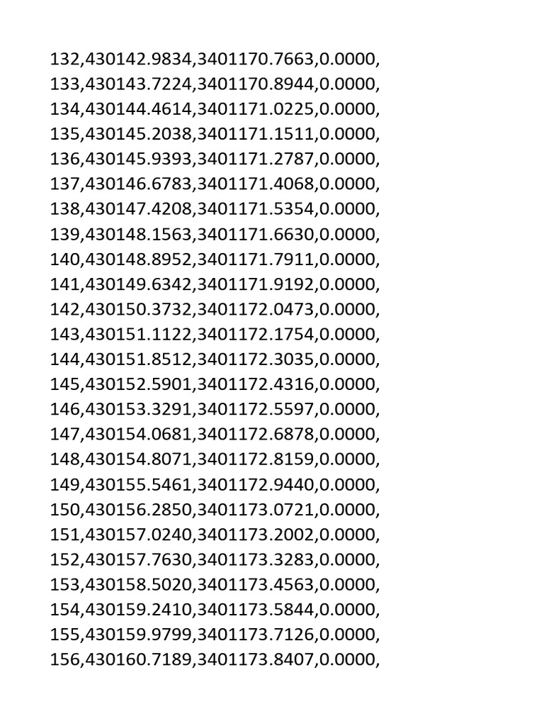 GPS Coordinate Data Log | PDF