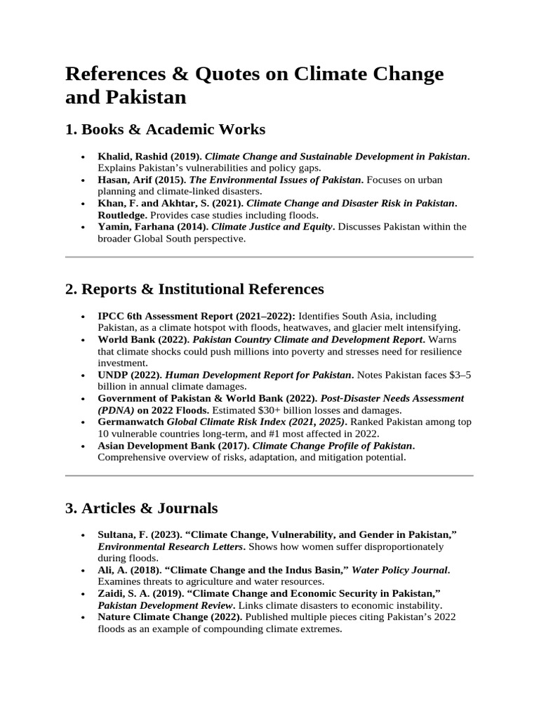 5 References | PDF | Climate Change | Earth Sciences