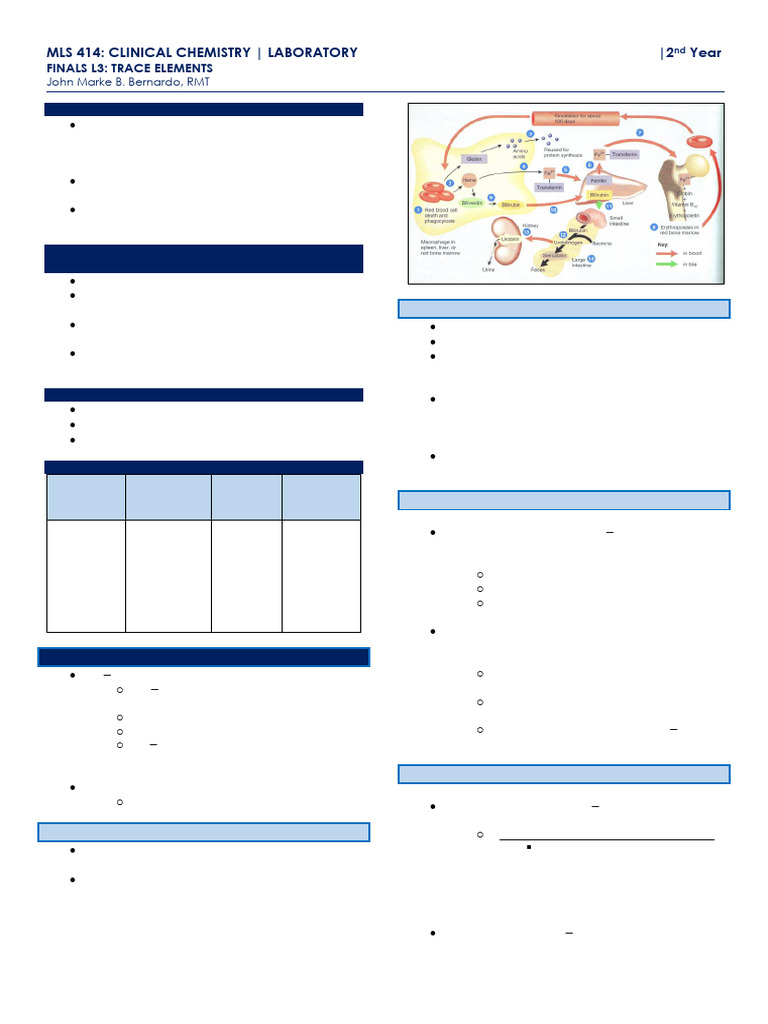 CC Lab - Finals - L3 | PDF | Iron | Blood Plasma