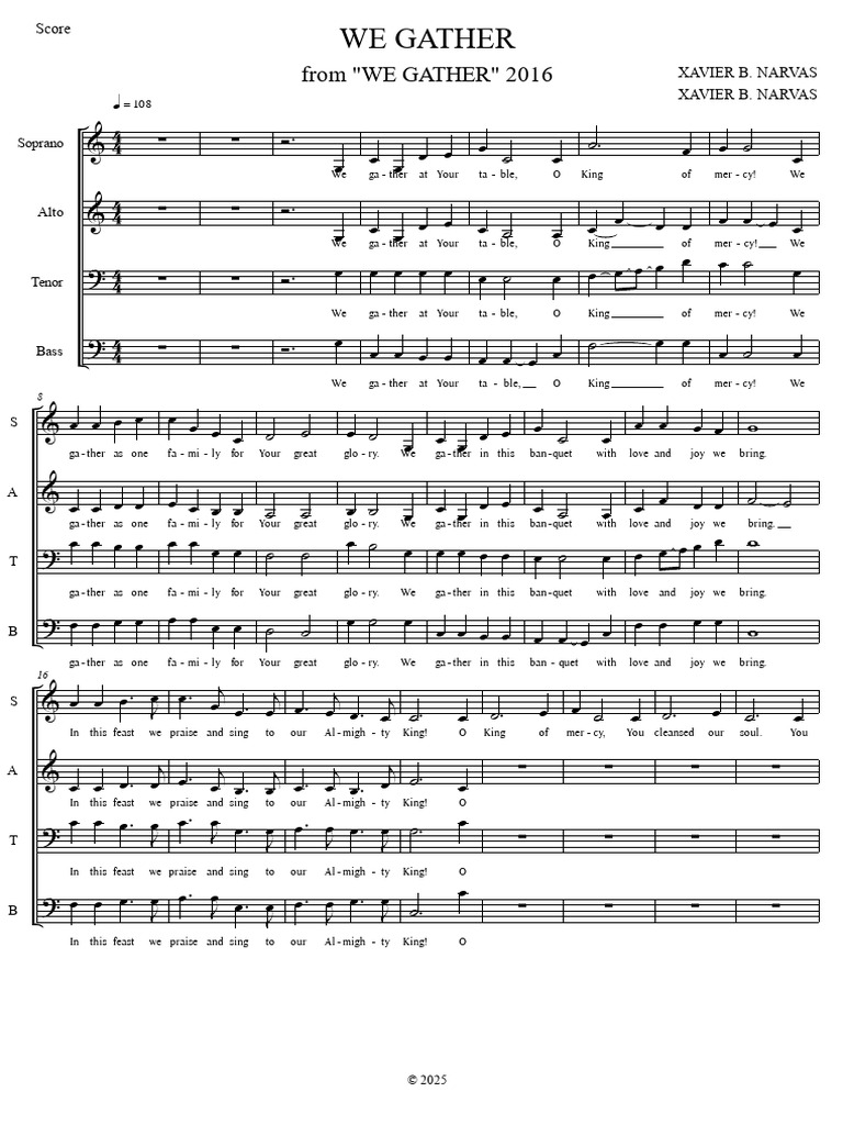We Gather 2025 | PDF | Vocal Music | Singing