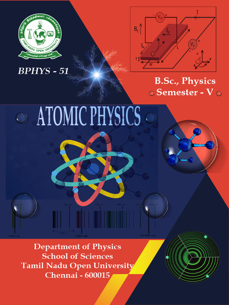 Atomic Physics Syllabus B.Sc. TNOU | PDF | Electron | Electrical ...
