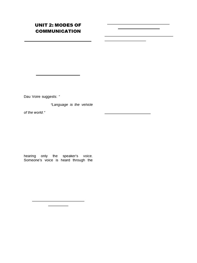 Gned 05 Unit 2 Lesson 1 To 2 | PDF | Communication | Internet