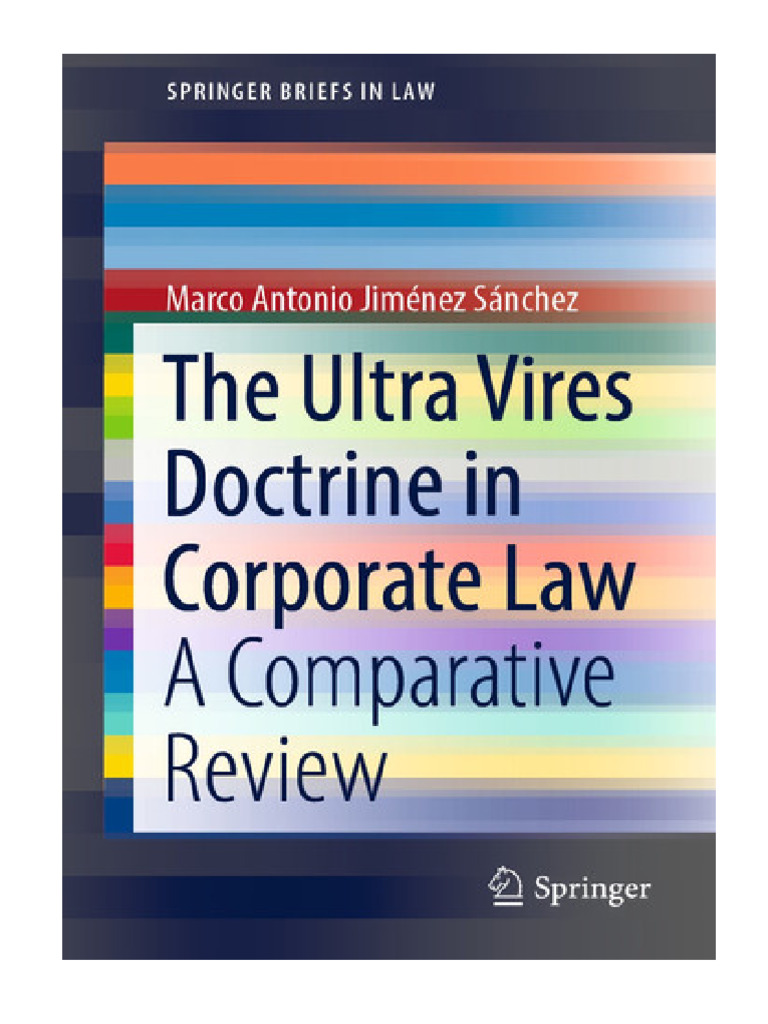 The Ultra Vires Doctrine in Corporate Law: A Comparative Review | PDF