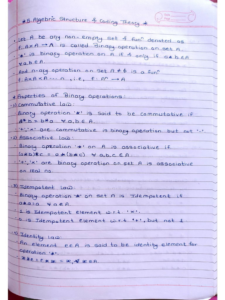 Algebraic Structures & Code Theory | PDF