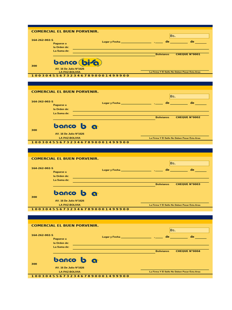 Planilla de Sueldos y Cheques Bolivia | PDF