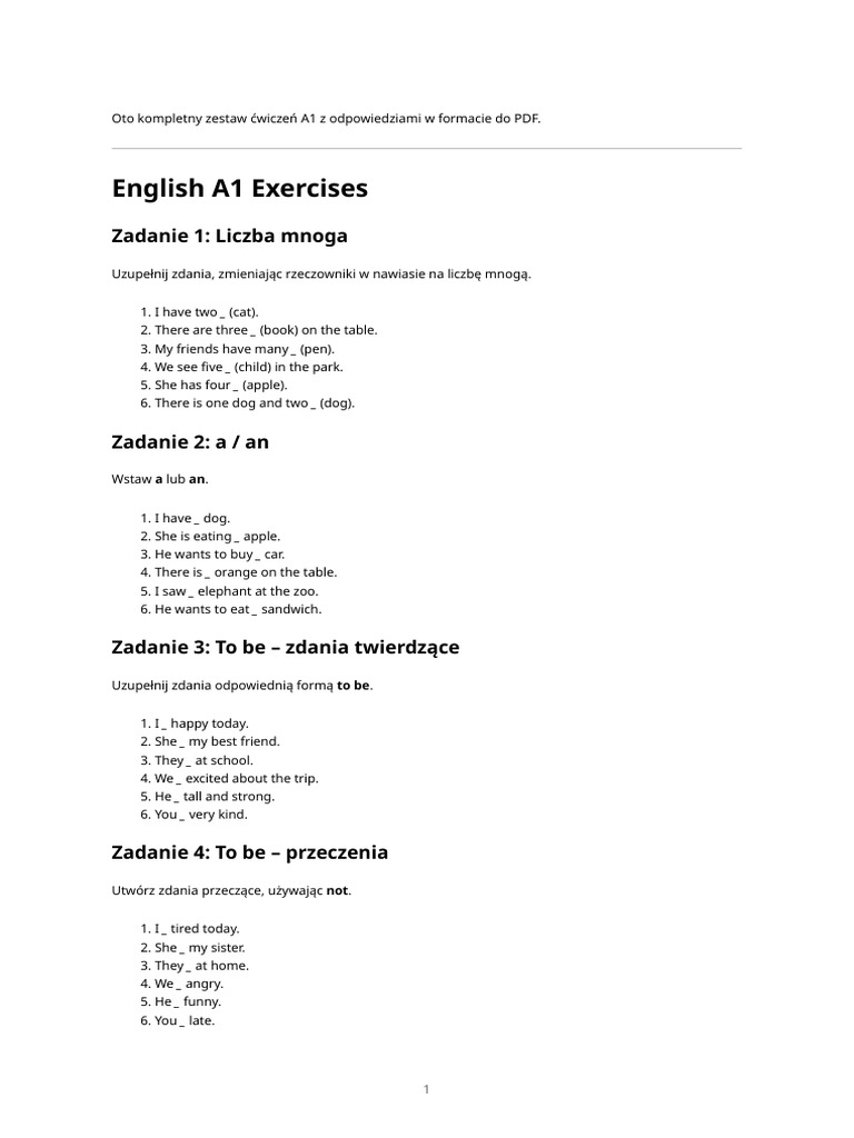 English A1 Exercises | PDF | Chess Theory | Chess