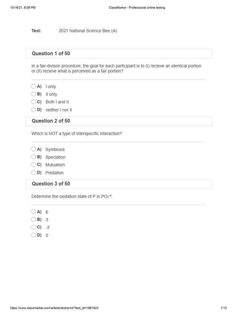 2021 National Science Bee Test Questions | PDF | Heat | Photoelectric ...
