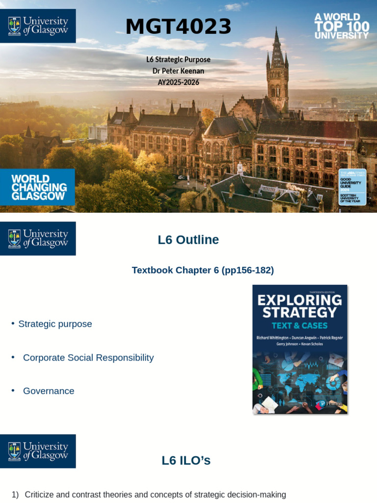Strategic Purpose and CSR in Organizations | PDF | Corporate Social ...