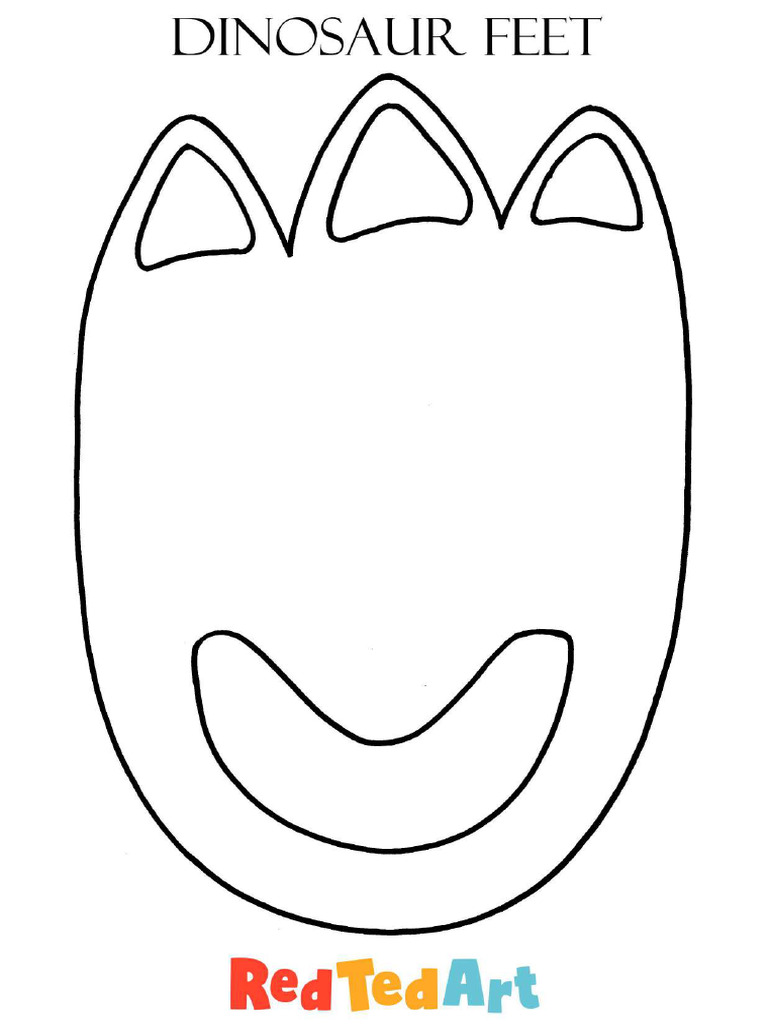 RTA Dinosaur Feet Template | PDF