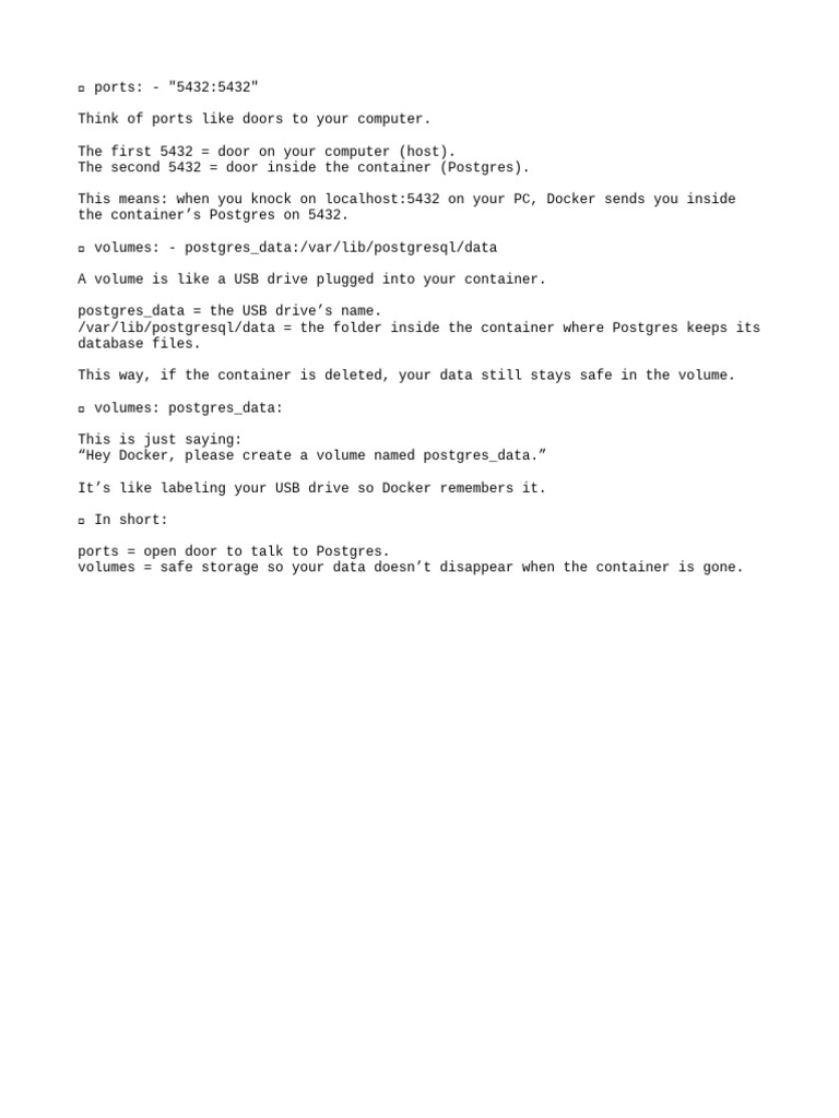 Docker Yaml Explnation | PDF