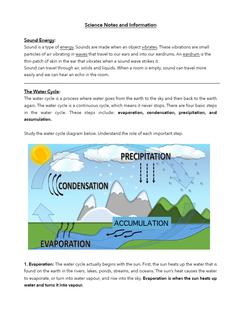 Accumulation: Sound Energy | PDF | Water Cycle | Water