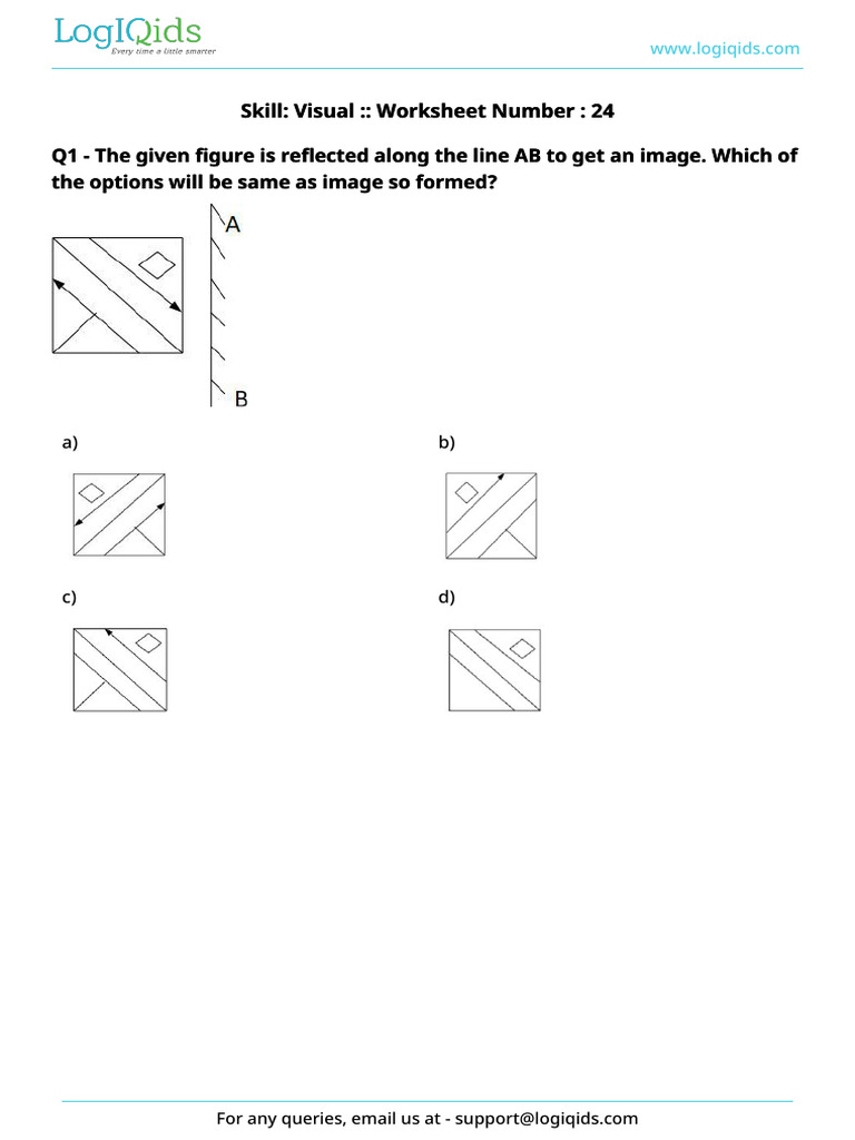 Visual Skill Worksheet 24 Solutions | PDF