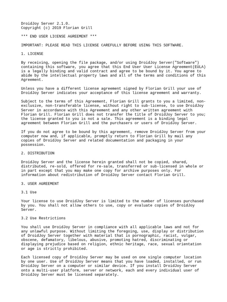 eula | PDF | License | Free Software