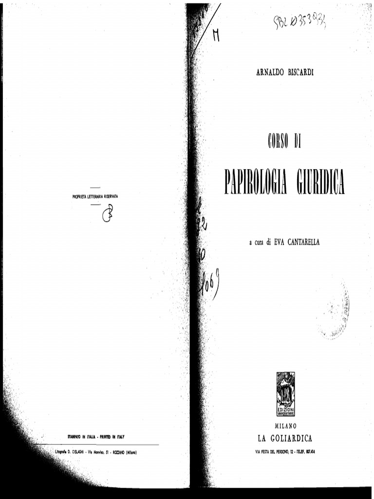 Biscardi Manumissio | PDF