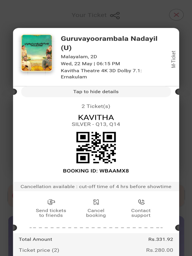 Booking Details - BookMyShow 2 | PDF