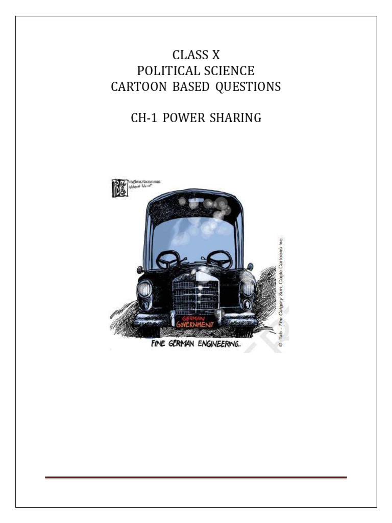 Cartoon Analysis on Power Sharing Issues | PDF | Vladimir Putin | World ...