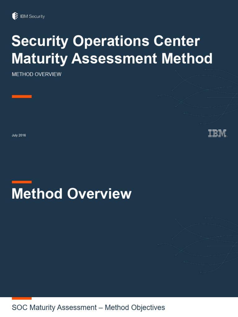 SOC Maturity Assessment Method Guide | PDF | Leadership | Scope ...