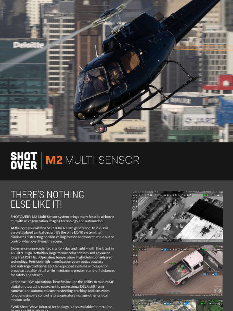 SHOTOVER M2 Multi-Sensor ISR System | PDF | Infrared | Camera