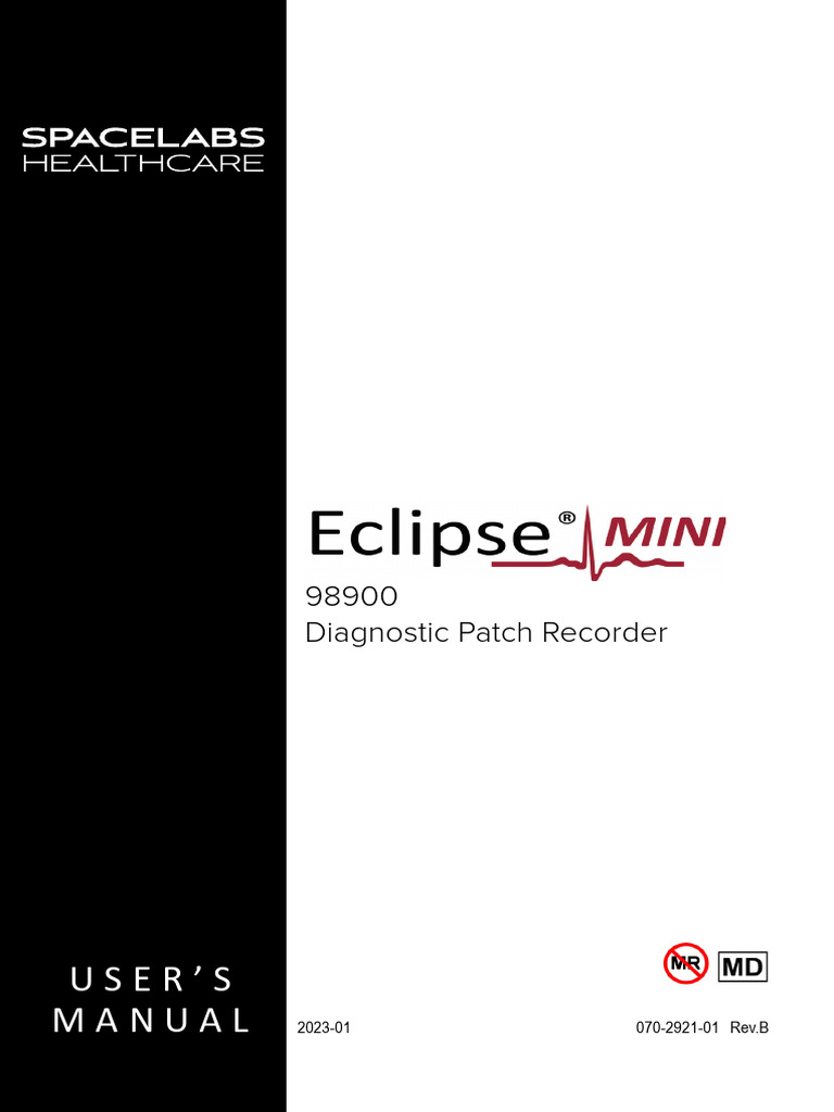 070-2921-01 Eclipse MINI User Manual (ENG) RevB MDR | PDF | Medical ...