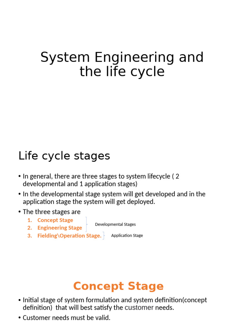 02 System Engineering and The Life Cycle | PDF | Systems Engineering ...