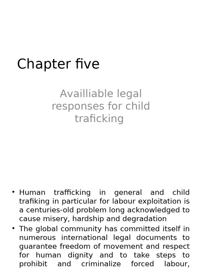 Availliable Legal Responses for Child Traficking Ppt | PDF | Human ...