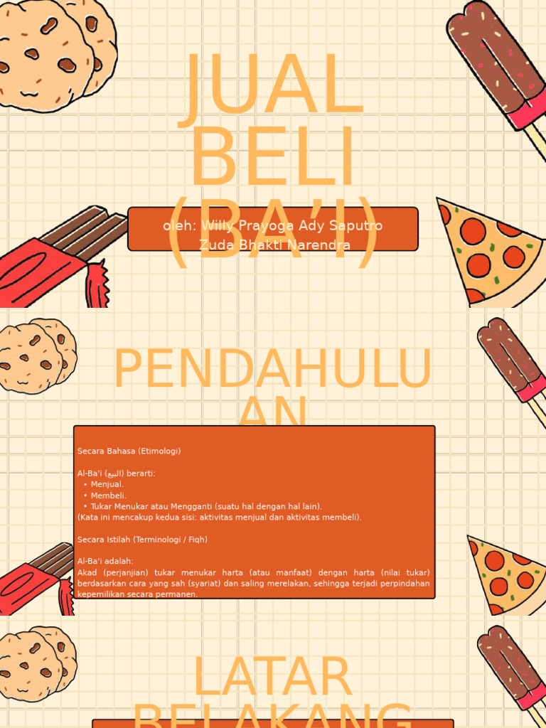 Kuning Krem Ilustrasi Makanan Tugas Sekolah Presentasi | PDF