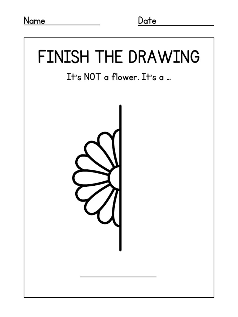 Finish the Drawing Activity | PDF