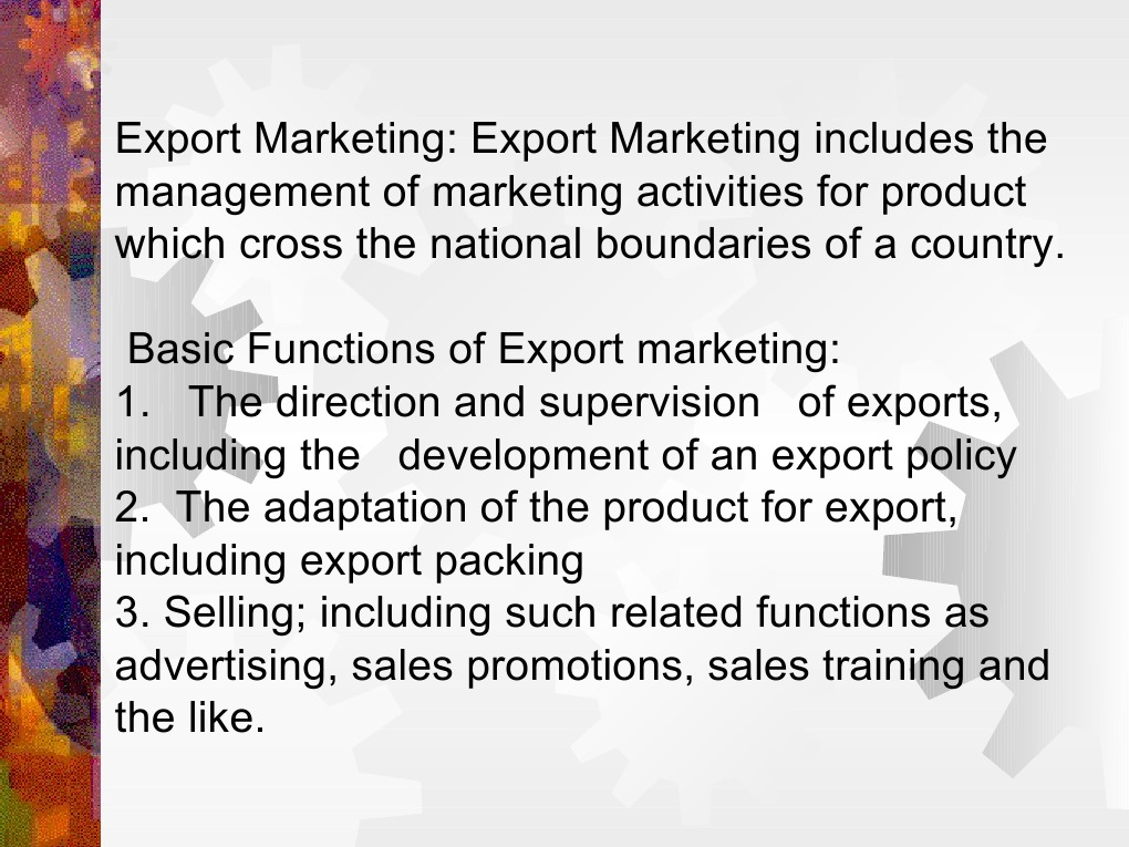 Export Marketing Strategies Explained | PDF | Exports | Marketing