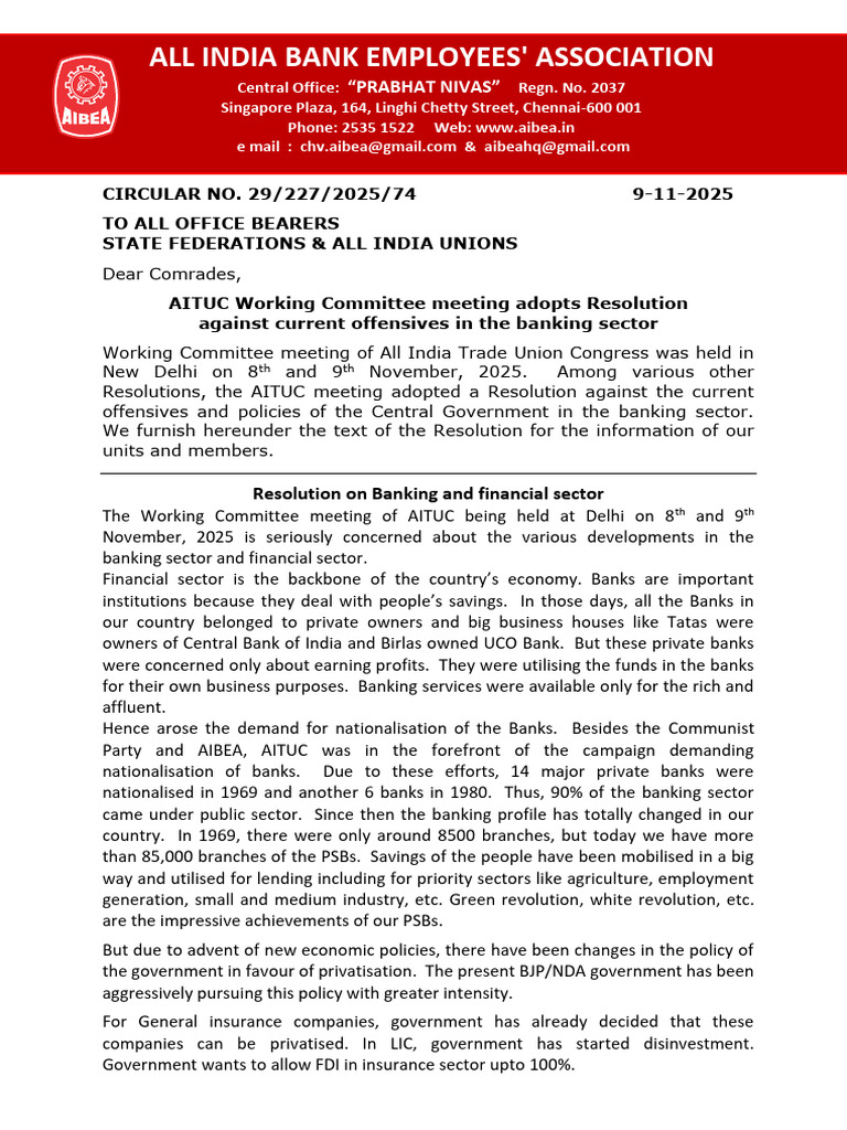 Aibea Cir 227.74 | PDF | Banks | Economies