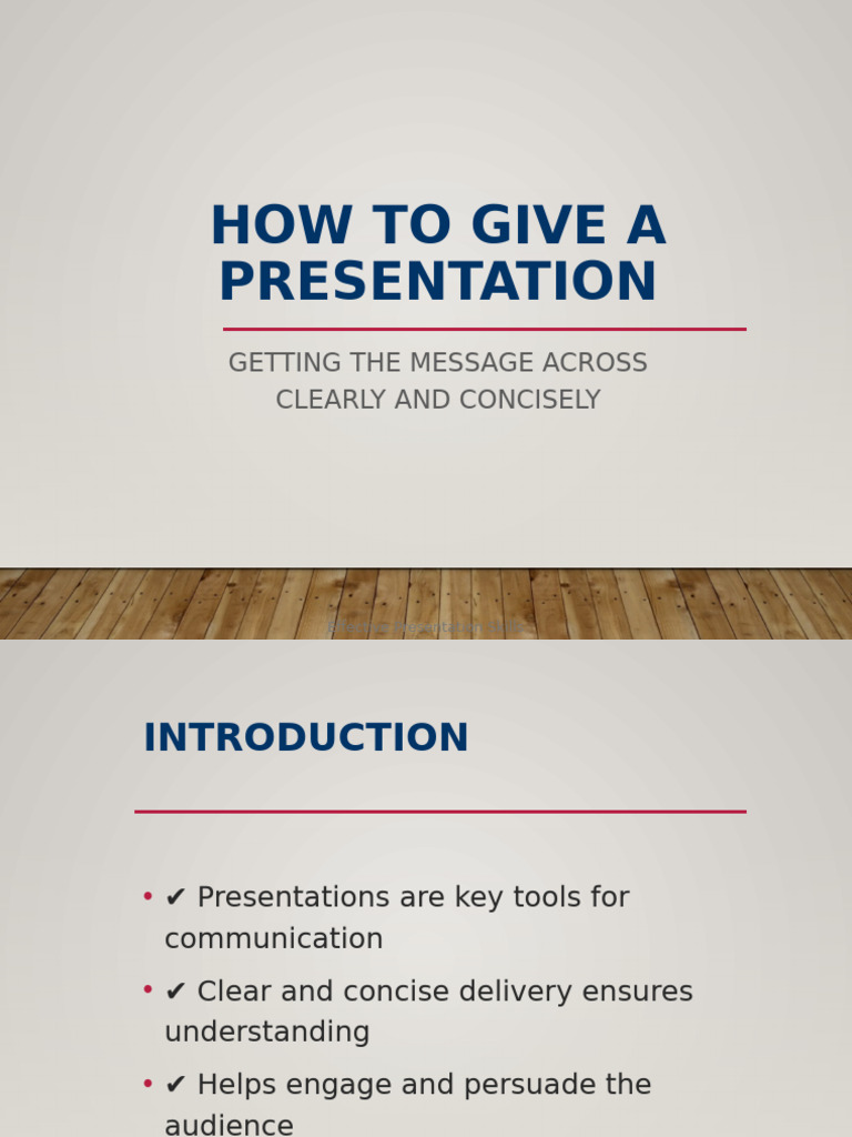 Mastering Clear Presentation Skills | PDF