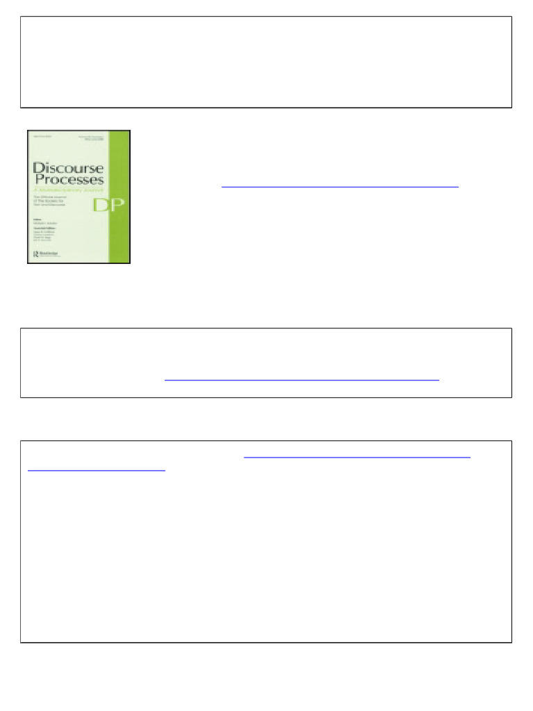 CICOUREL, Aaron. Three Models of Discourse Analysis The Role of Social ...