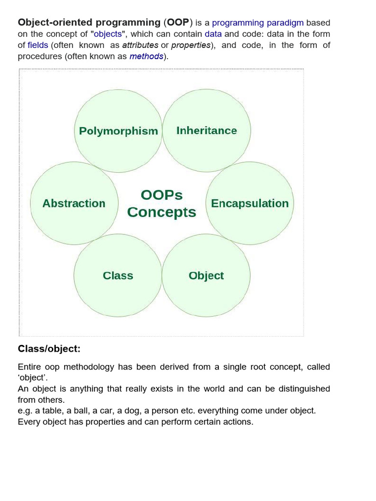1 OOPJ (1) | PDF | Object Oriented Programming | Method (Computer Programming)