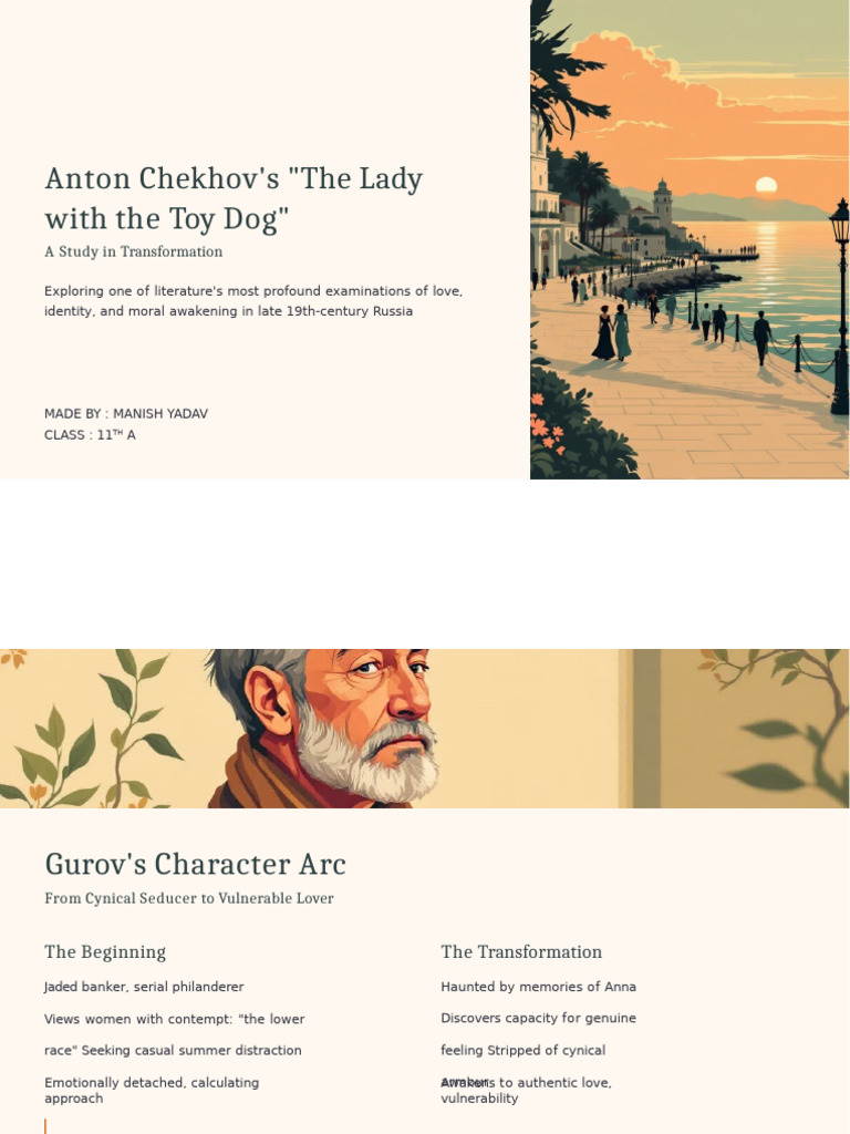 Anton Chekhovs The Lady With The Toy Dog01 | PDF