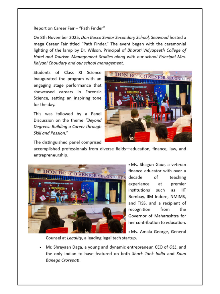 Career Fair Report | PDF | Business | Economies