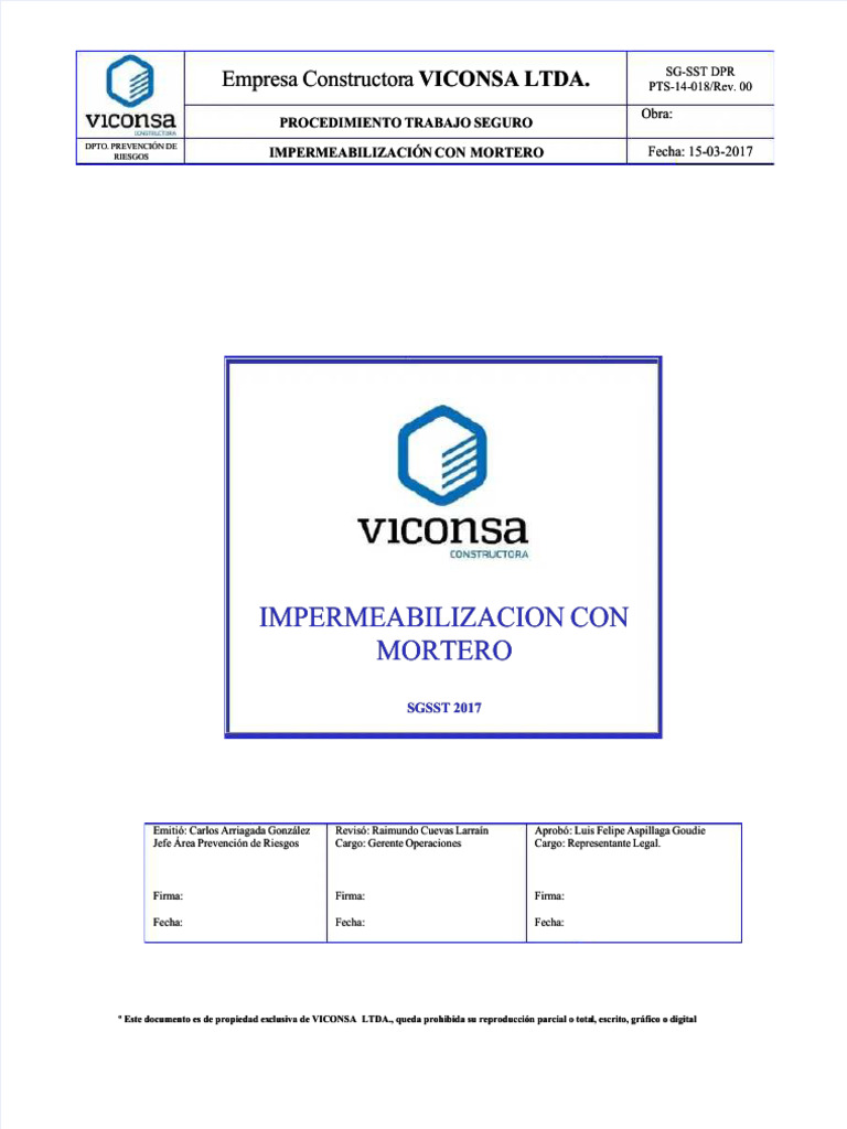 PDF Pts 16 020 Impermeabilizacion - Compress | PDF