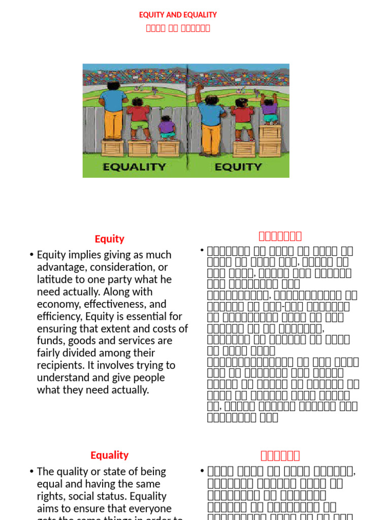 Equity & Equality | PDF