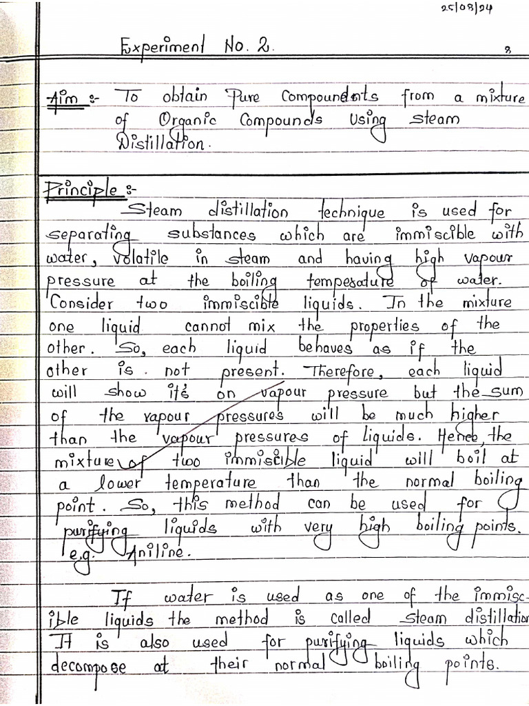 Steam Distillation | PDF