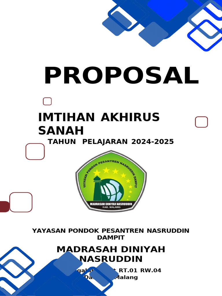 Proposal Imtihan Nisfu Sanah 2024-25 - Copy | PDF