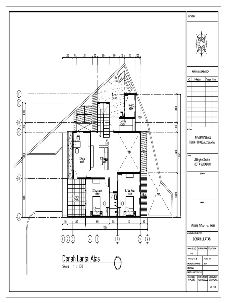 DENAH LANTAI ATAS | PDF