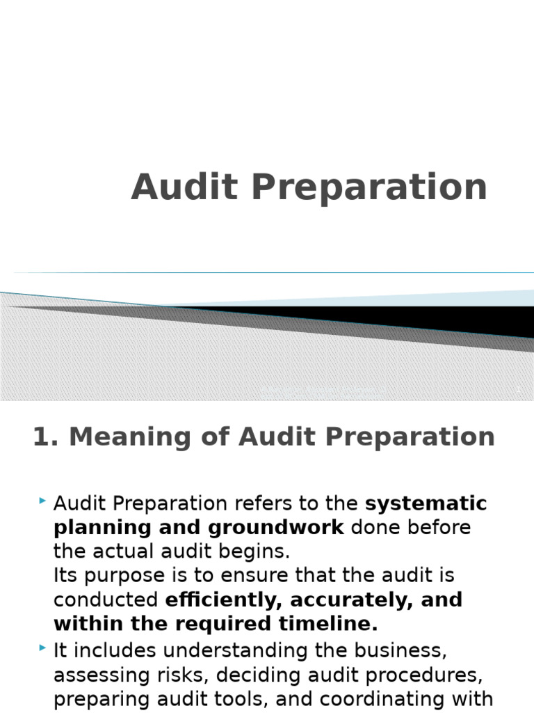 Audit Preparation: Key Steps & Importance | PDF | Audit | Financial Audit