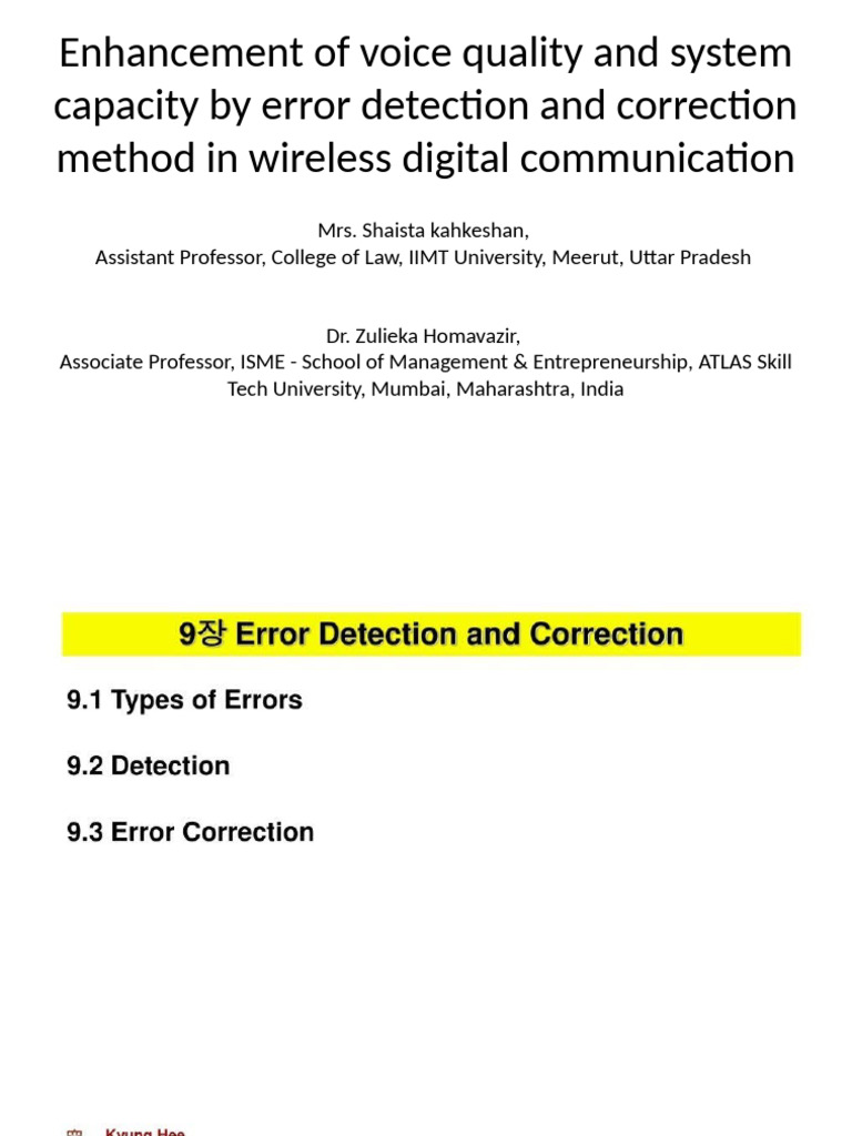 Voice Quality Enhancement in Wireless Communication | PDF
