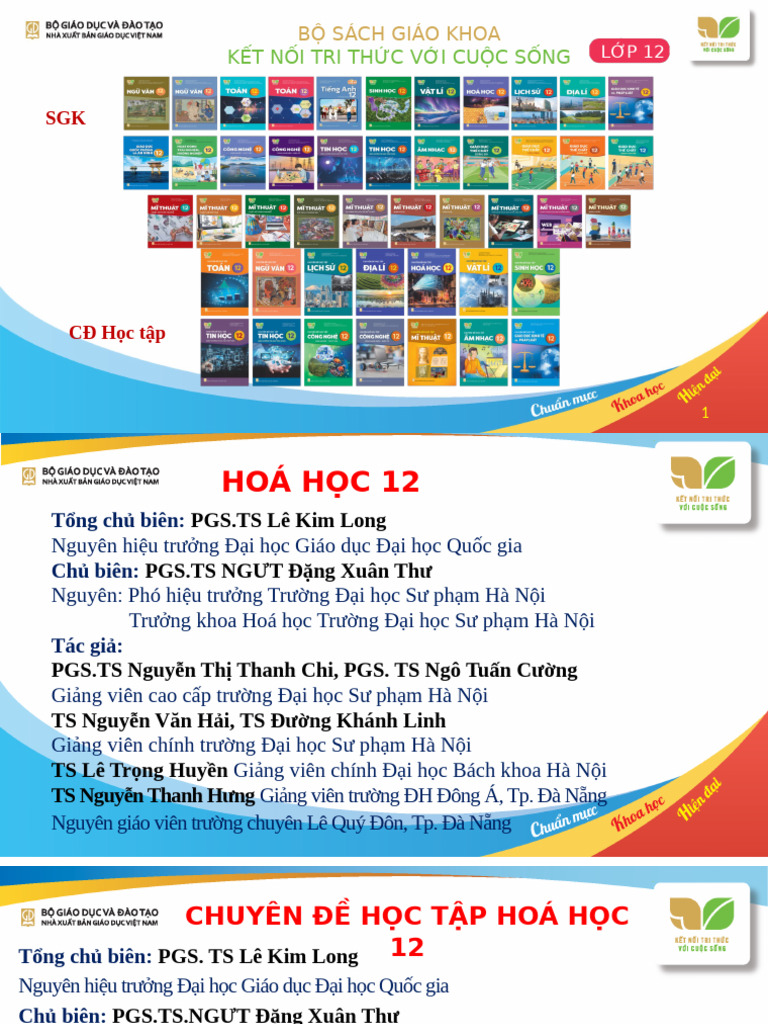 Slide 1 Phục Vụ Bồi Dưỡng GV SGK Hoá Học 12 Phan Chung(Update5.6.24) | PDF