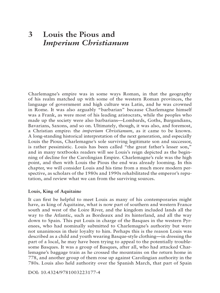 7. Louis the Pious and Imperium Christianum | PDF | Charlemagne