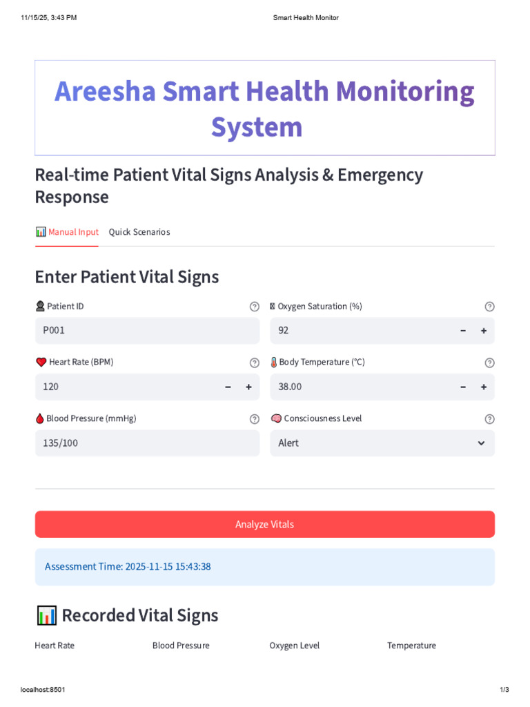 Smart Health Monitor | PDF
