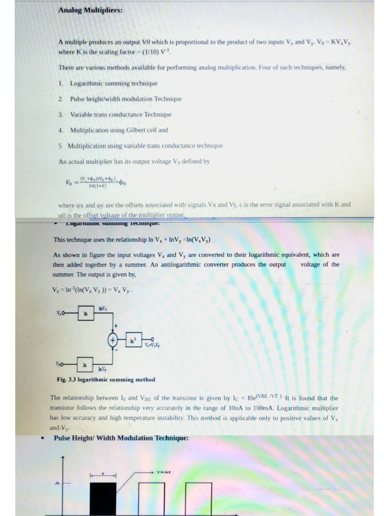 Analog Multipliers | PDF