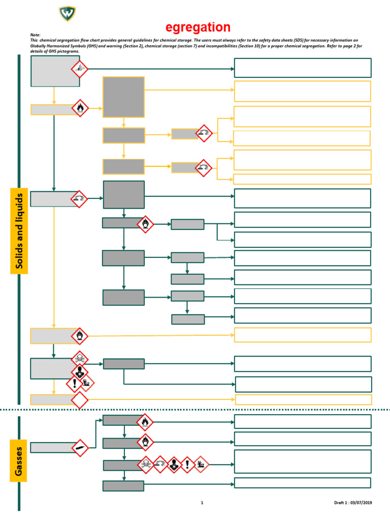 Chemical Segregation Flowchart 1762847389 | PDF | Toxicity | Chemistry