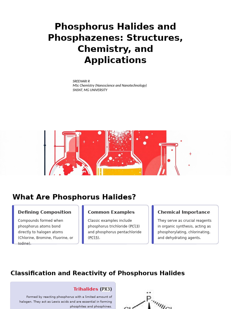 Phosphorus Halides and Phosphazenes Structures Chemistry and ...